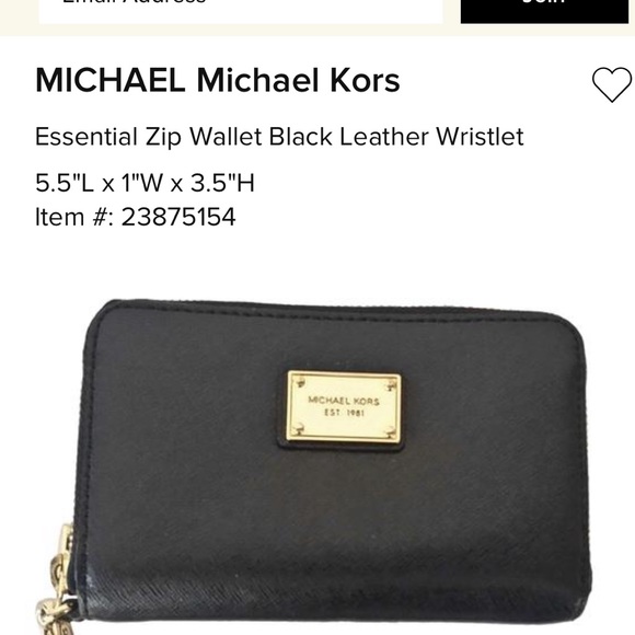 Michael Kors | Bags | Michael Kors Essential Zip Wallet Black | Poshmark